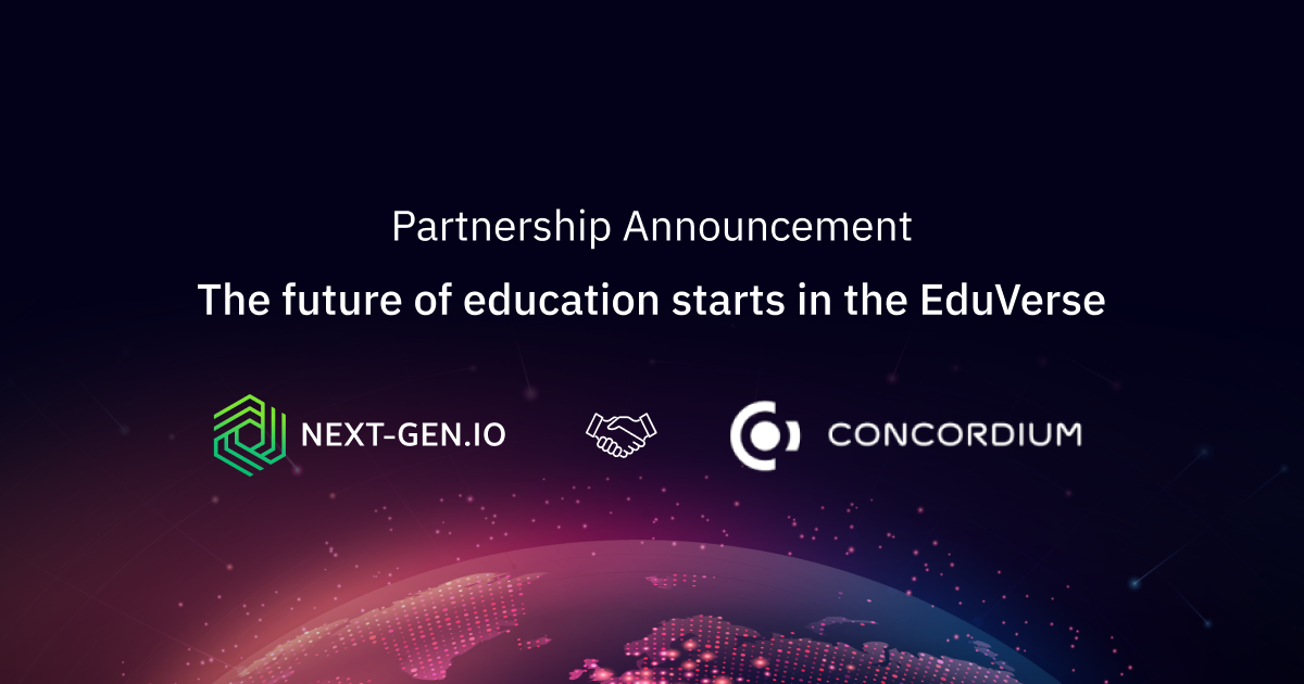 Next-Gen and Concordium Launch World’s First EduVerse!